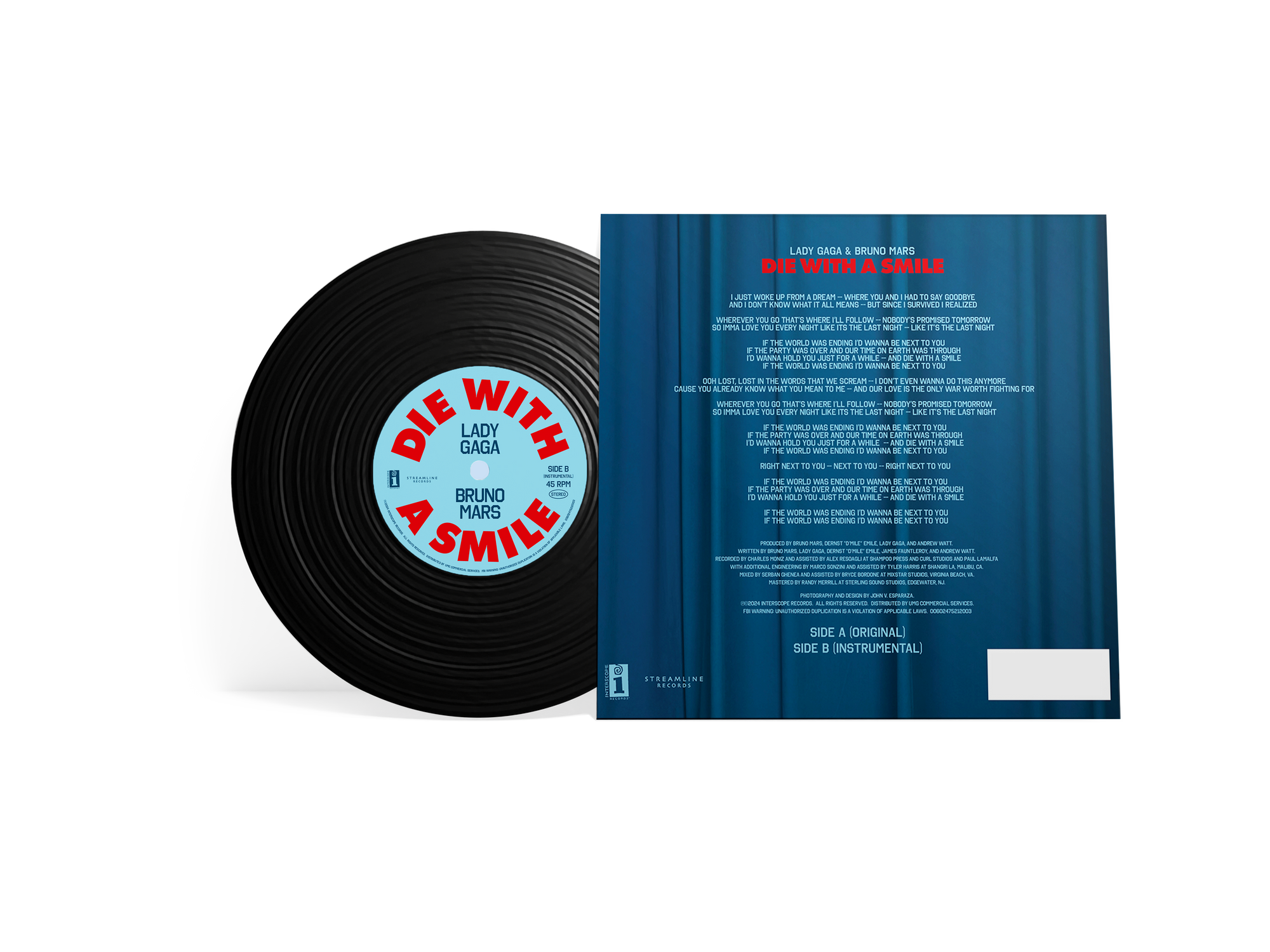 Die With a Smile Vinyl - Lady Gaga Official Store