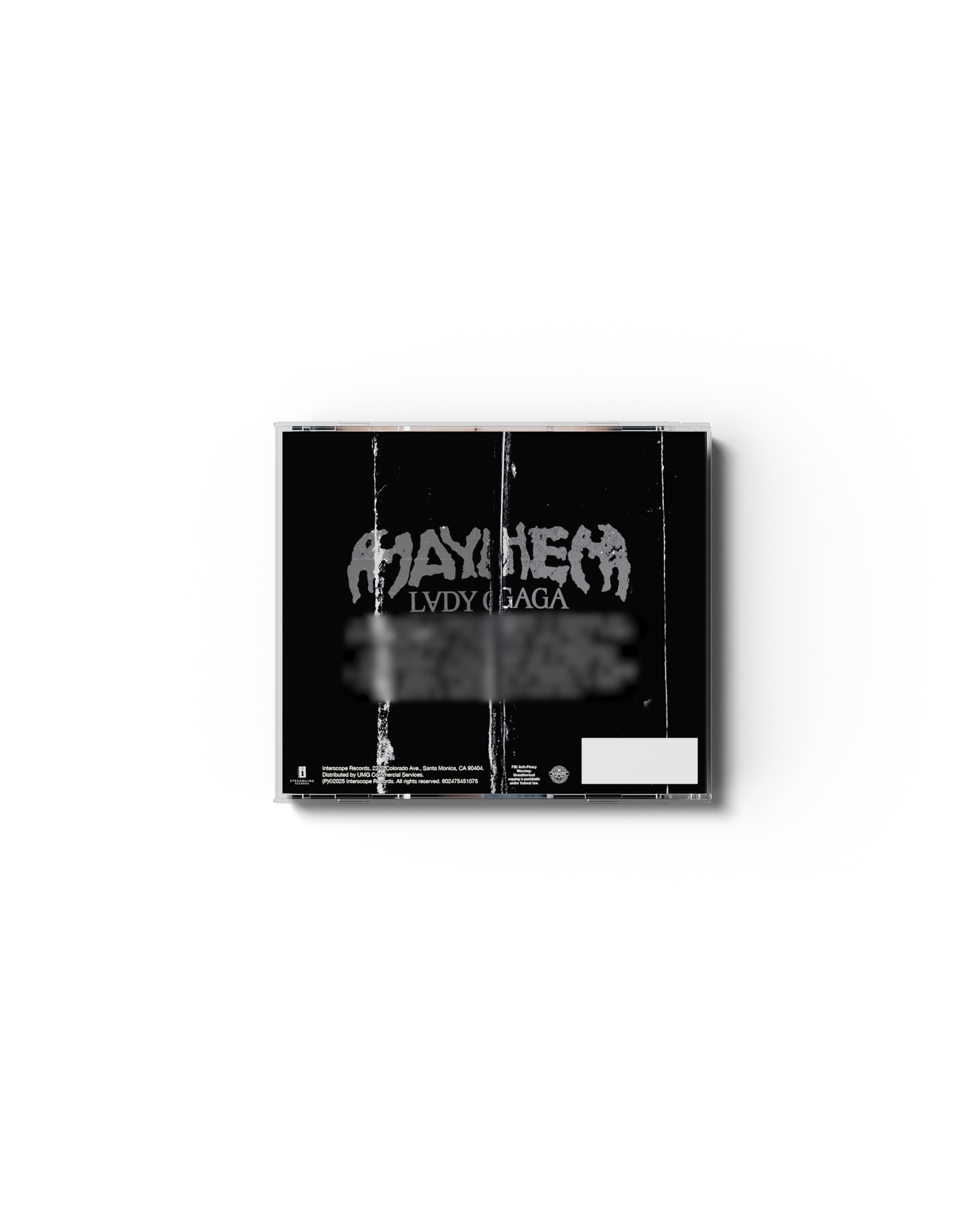 MAYHEM 002 Gray CD with Exclusive Cover and Exclusive Track - Lady Gaga ...